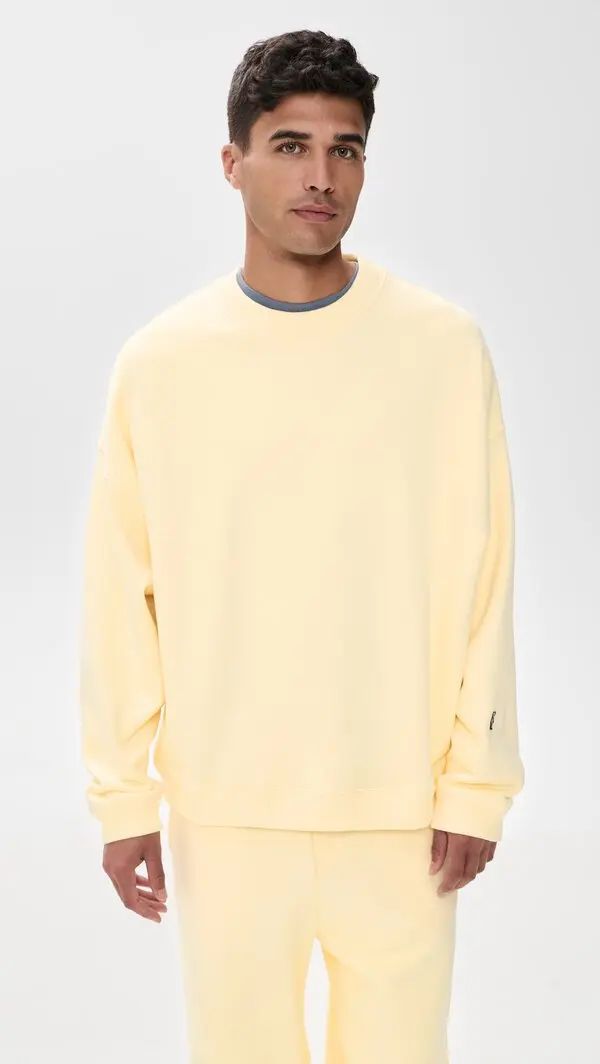 THE ELDER STATESMAN Coast Oversized Crewneck