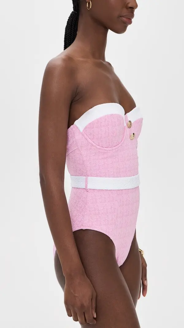 L'Agence Amie Colorblock One-piece Swimsuit