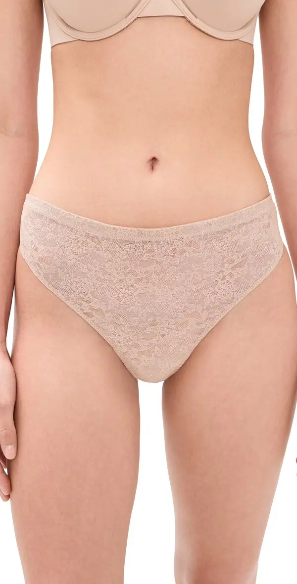 Spanx Supersmooth Day To Date Night Thong - Chai