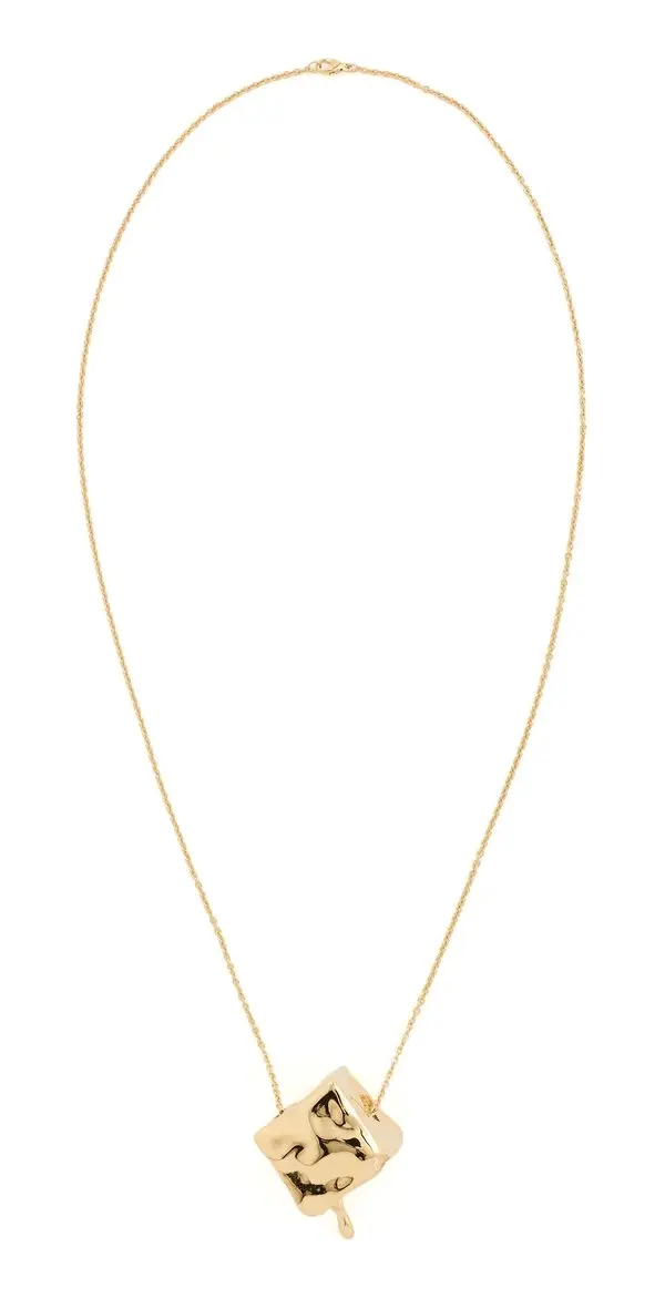 Rabanne Melting Ice Cube Necklace - Gold