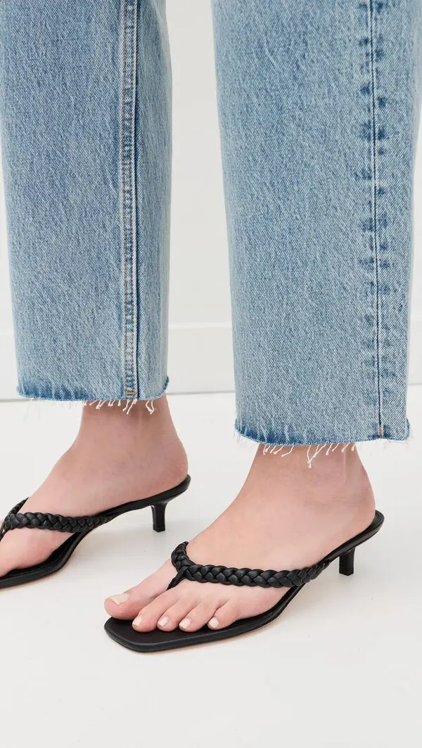 FAVORITE DAUGHTER Sutton Leather Sandals - Black
