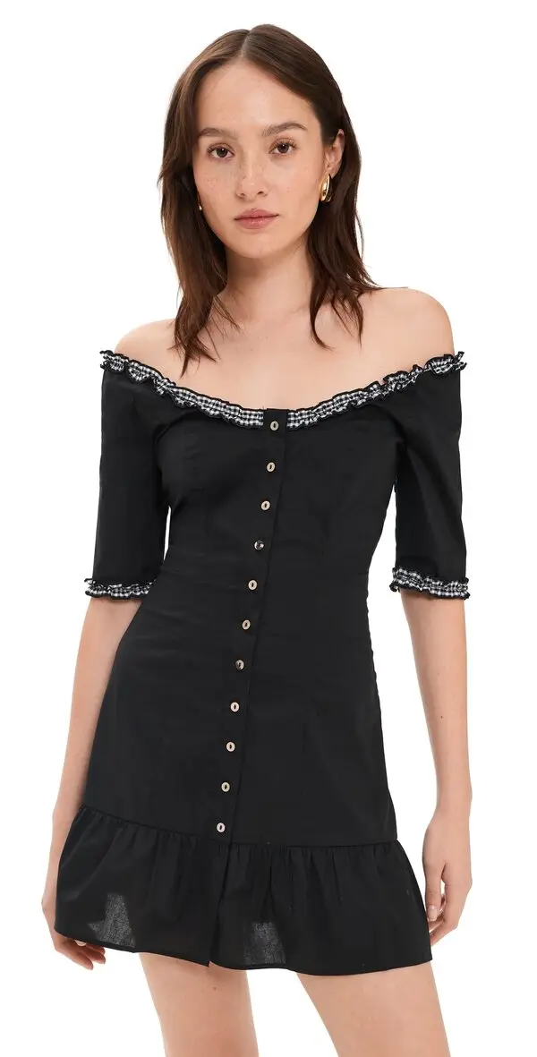 Frankies Bikinis Poplin Mini Dress