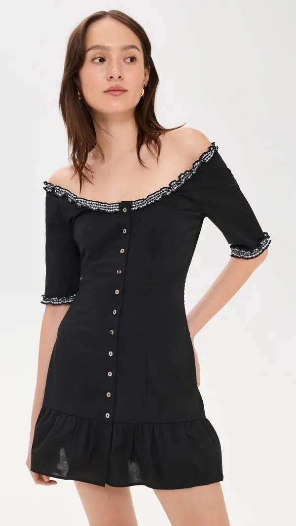 Frankies Bikinis Poplin Mini Dress