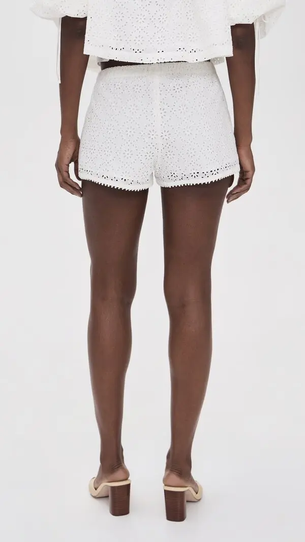 For Love & Lemons Willa Eyelet Shorts