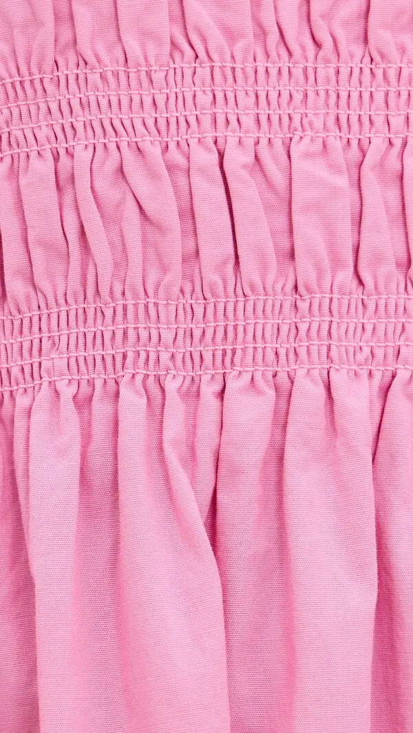 PISTOLA Bianca Smocked Bodice Midi Dress - Honeysuckle
