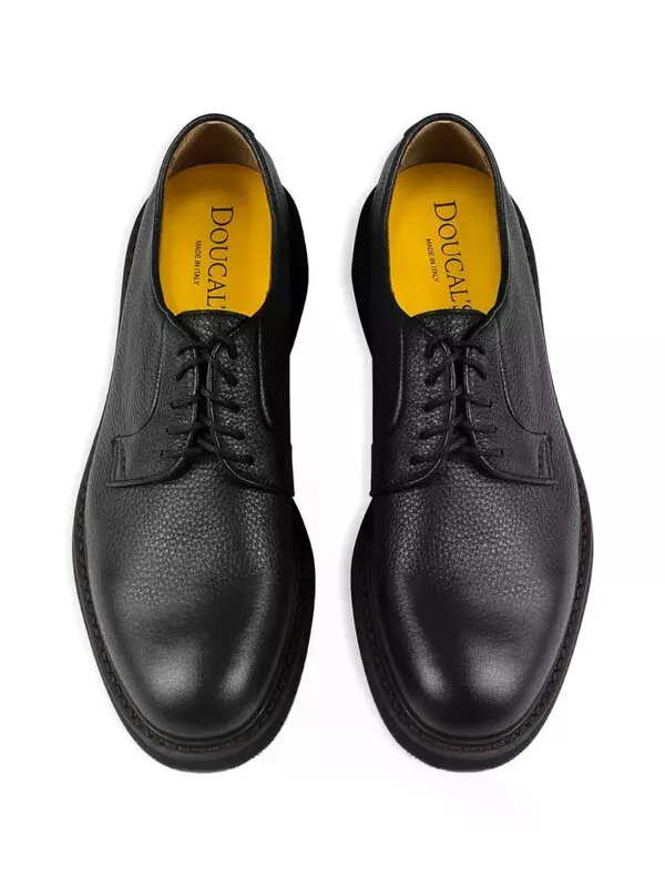 DOUCAL'S Leather Lace-up Shoes - Black