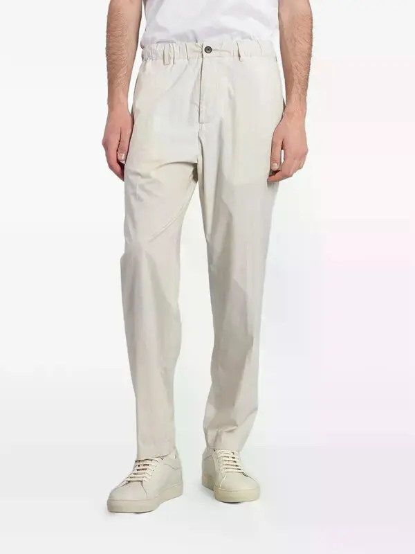 LOW BRAND Drawstring-waist Tapered Trousers