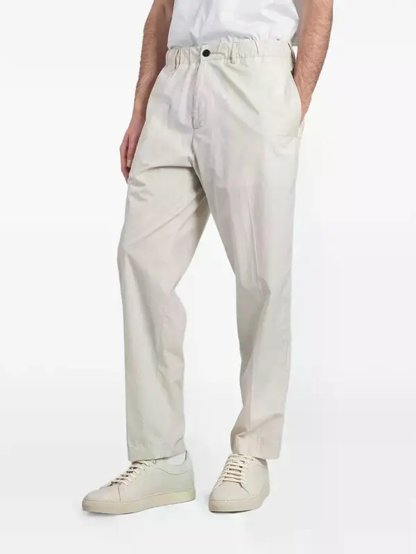 LOW BRAND Drawstring-waist Tapered Trousers