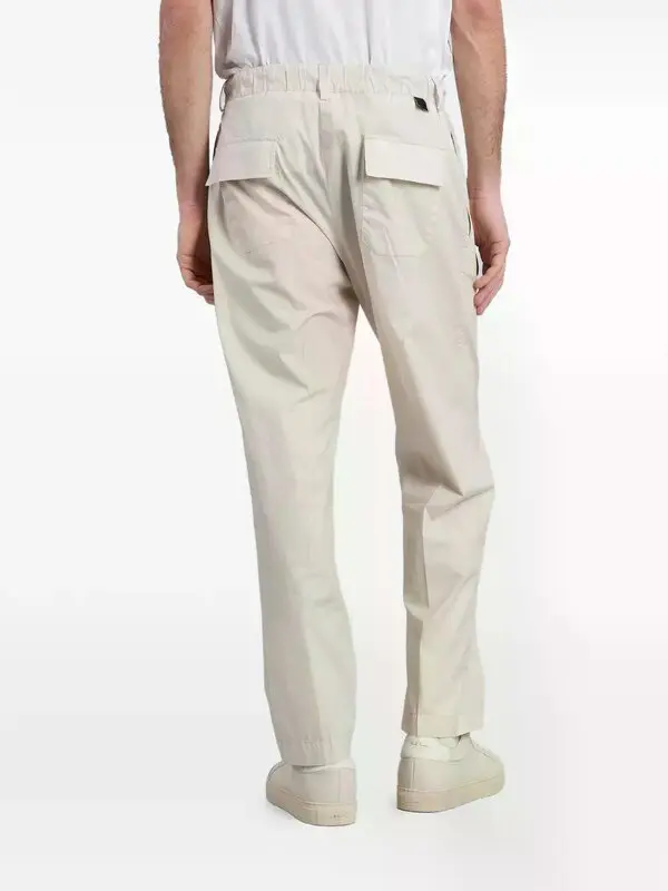 LOW BRAND Drawstring-waist Tapered Trousers