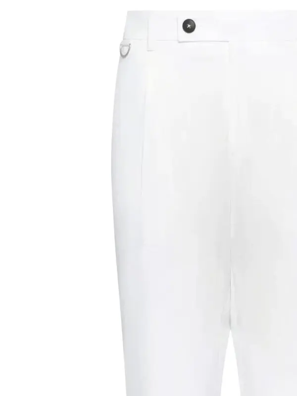 LOW BRAND D-ring Pleated Trousers