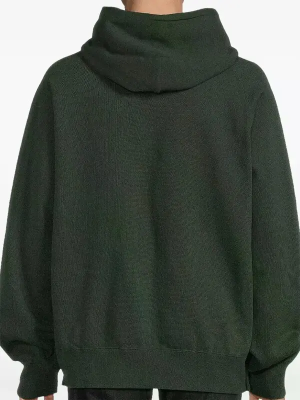 Sacai X Carhartt Wip Logo-patch Hoodie - Black
