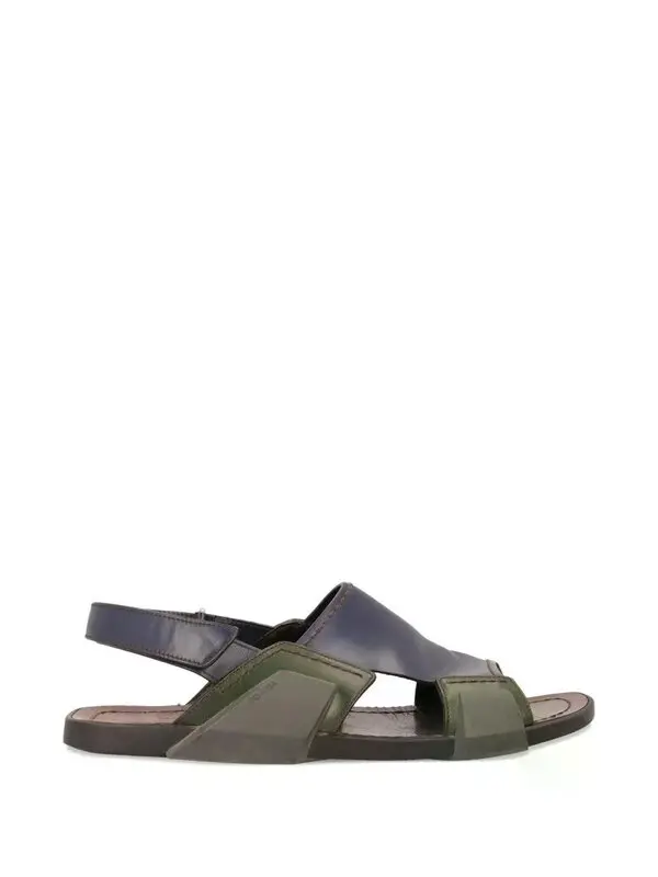 Prada Panelled Touch-strap Sandals - Blue