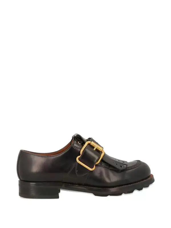 Prada 2016 Derby Kiltie Shoes - Black