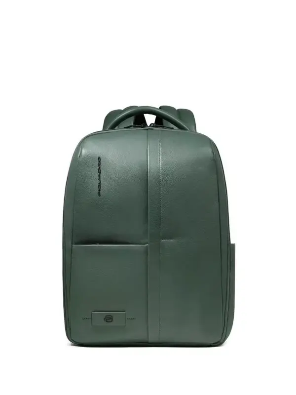PIQUADRO Leather Laptop Backpack - Green