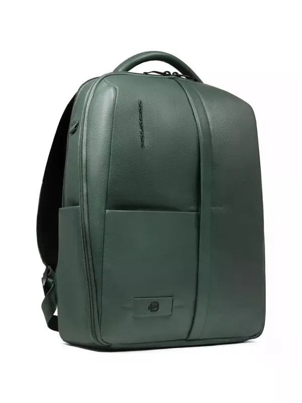 PIQUADRO Leather Laptop Backpack