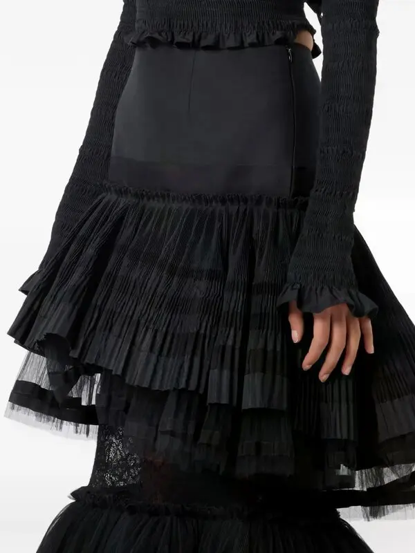 Blumarine Tiered Maxi Skirt