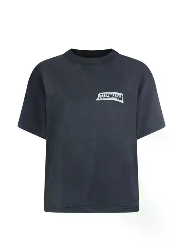 Balenciaga Logo-print T-shirt - Black