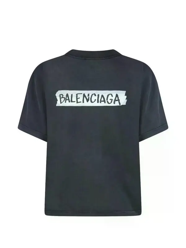 Balenciaga Logo-print T-shirt - Black