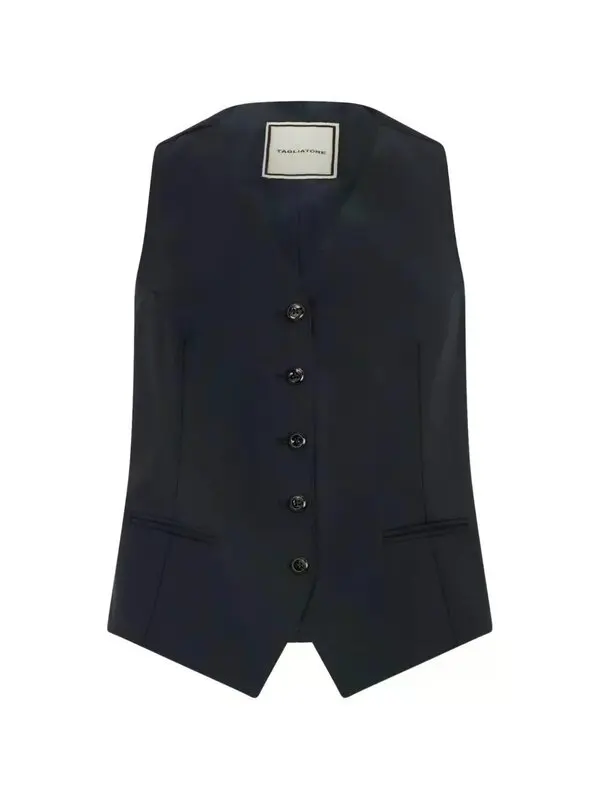 Tagliatore Button-up Waistcoat - Blue
