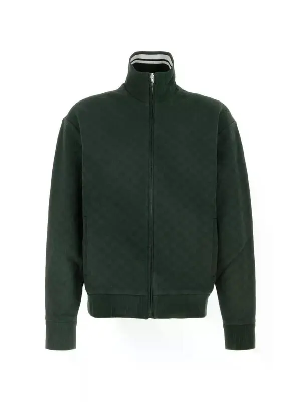 Gucci Gg Pattern Zip Jacket - Green