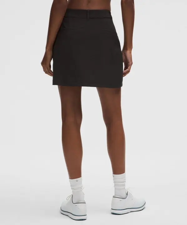 Lululemon Stretch Twill Front Pleat Golf Skirt - Black