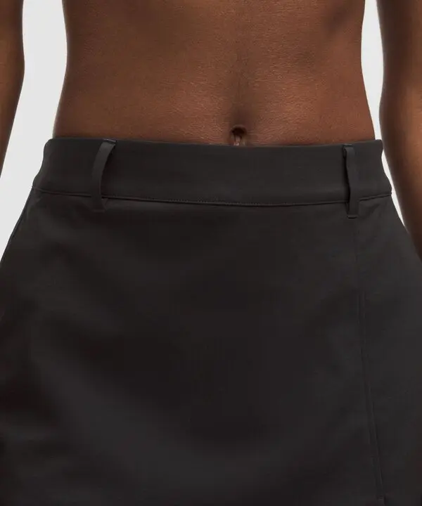 Lululemon Stretch Twill Front Pleat Golf Skirt - Black