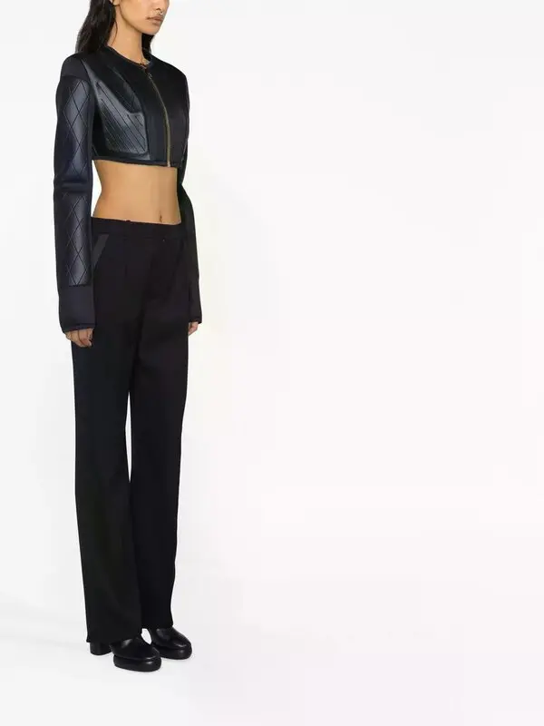 Balmain Cropped Faux-leather Jacket
