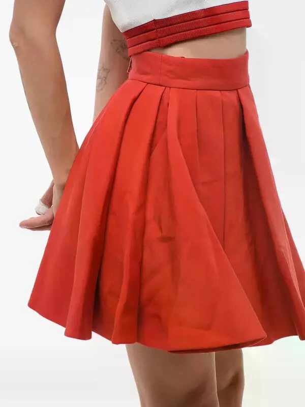 Balmain Pleated Flared Skirt
