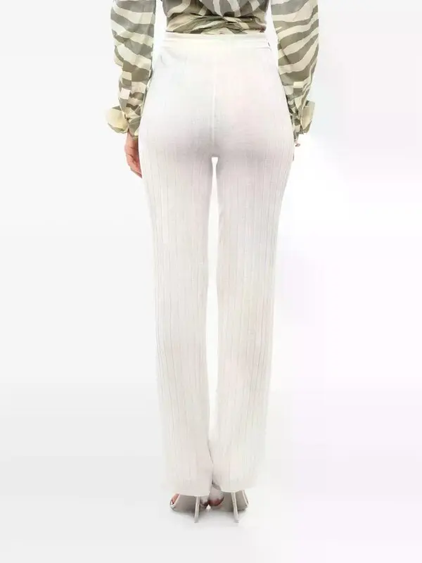 Balmain Ribbed Trousers With Drawstring