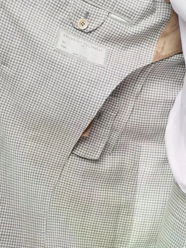 Brunello Cucinelli Houndstooth Double-breasted Suit