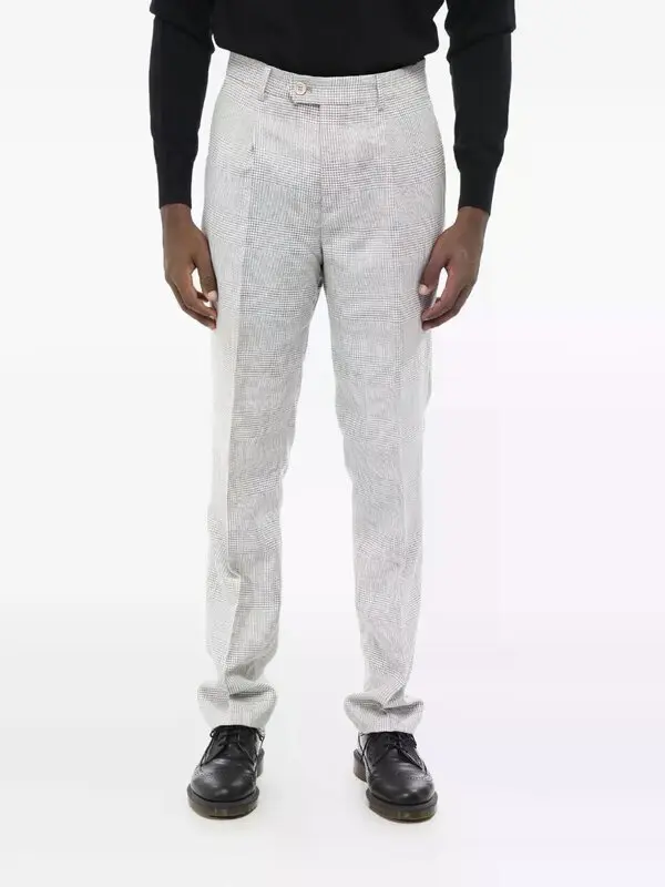 Brunello Cucinelli Pleated Check Trousers