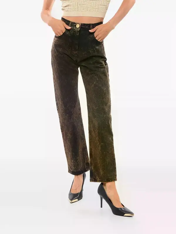 Balmain Acid Wash Straight Leg Jeans