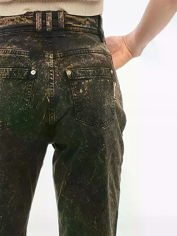 Balmain Acid Wash Straight Leg Jeans