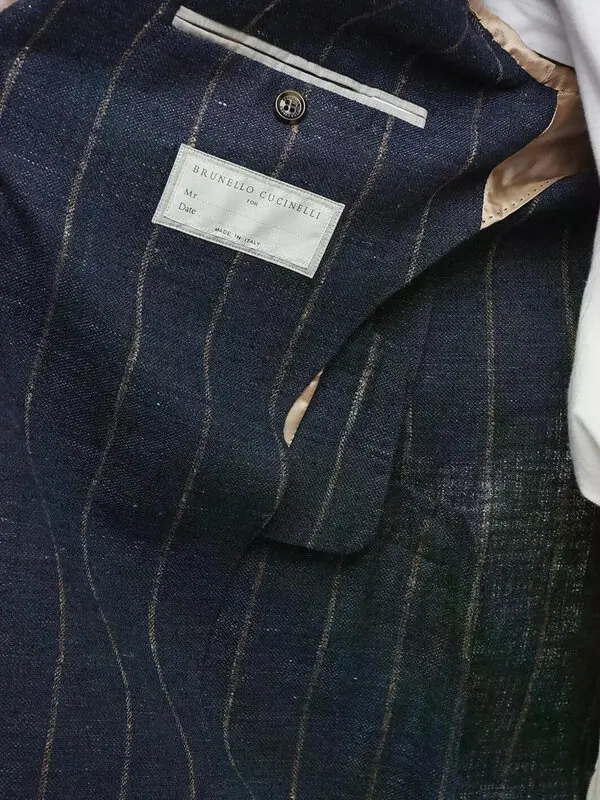 Brunello Cucinelli Pinstripe Single-breasted Blazer