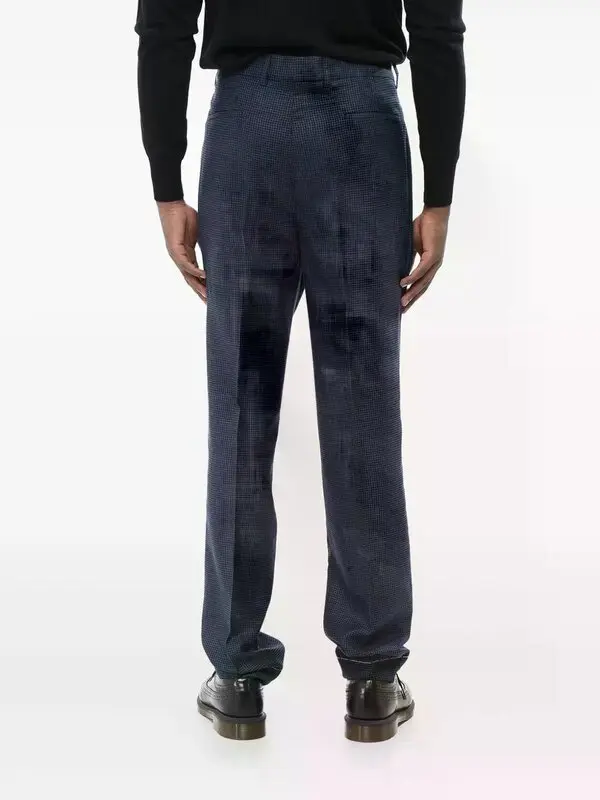 Brunello Cucinelli Pleated Houndstooth Trousers