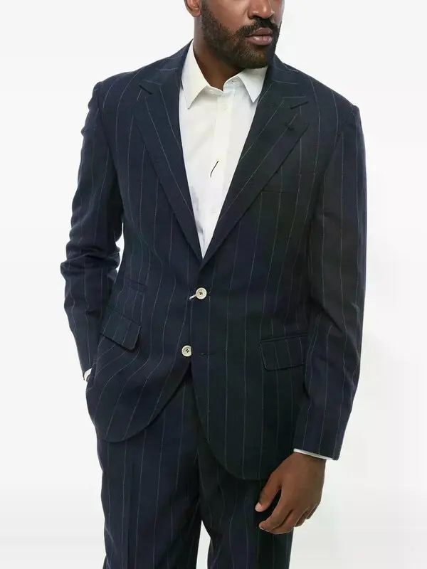 Brunello Cucinelli Pinstripe Cotton Suit