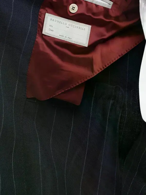Brunello Cucinelli Pinstripe Cotton Suit