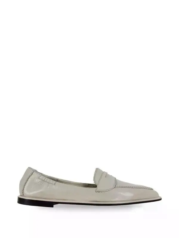 POMME D´OR Grace Scalloped Leather Loafers
