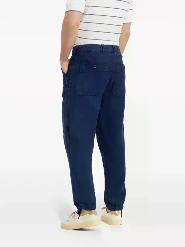 Brunello Cucinelli Dyed Linen Straight-leg Trousers - Blue