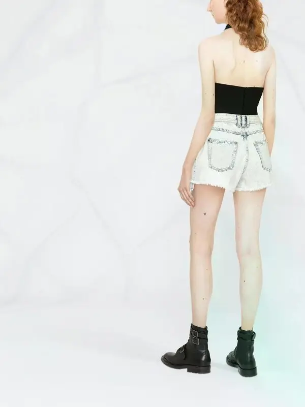 Balmain Layered Denim Shorts