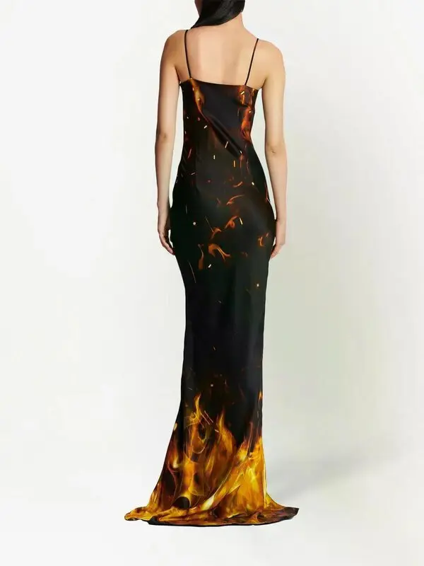 Balmain Printed Maxi Dress