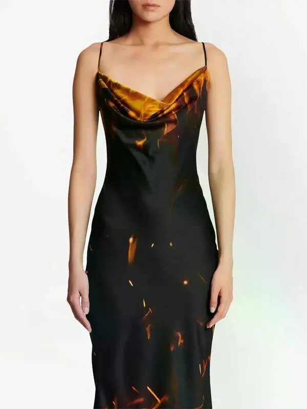 Balmain Printed Maxi Dress