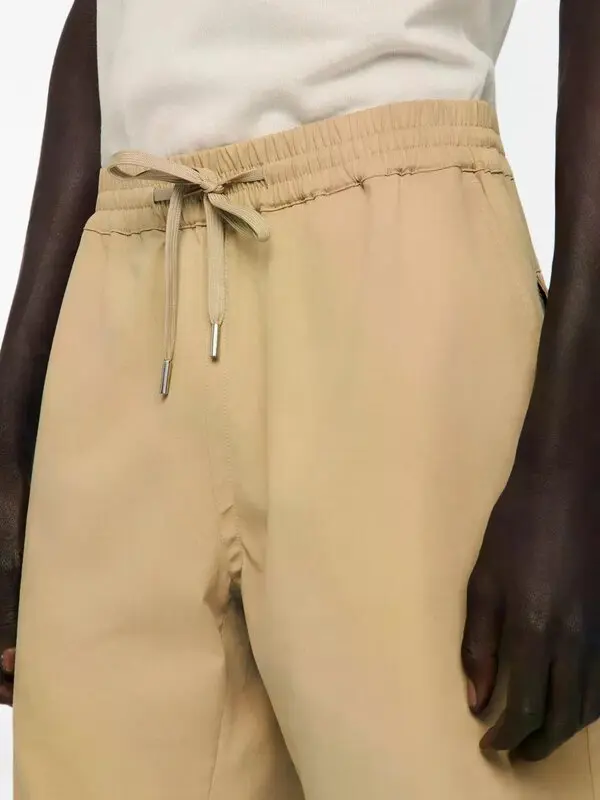 Sandro Cotton Blend Elasticated Waist Shorts - Neutrals