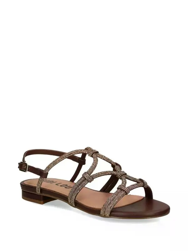 BIBI LOU Quail Crystal-embellished Flat Sandals