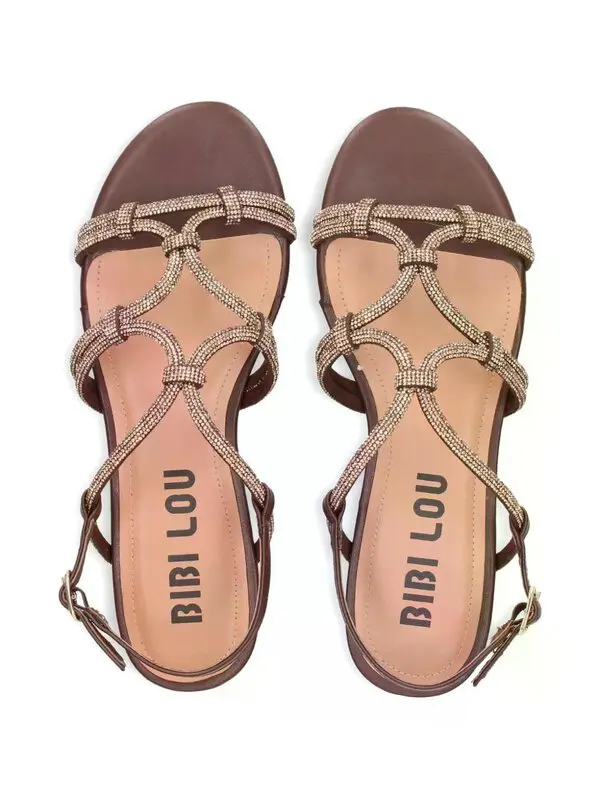 BIBI LOU Quail Crystal-embellished Flat Sandals