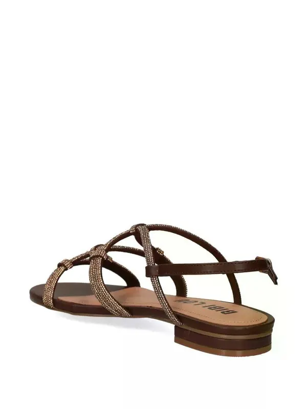 BIBI LOU Quail Crystal-embellished Flat Sandals