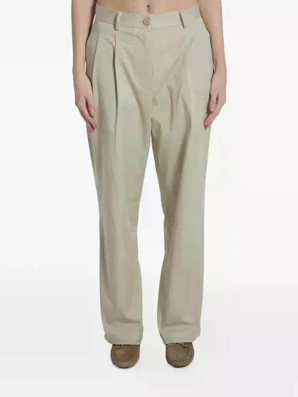 Tagliatore Double-pleated Linen Trousers