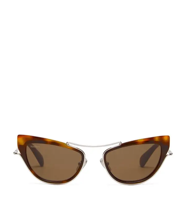 Max Mara Metal Cat-eye Sunglasses - Brown