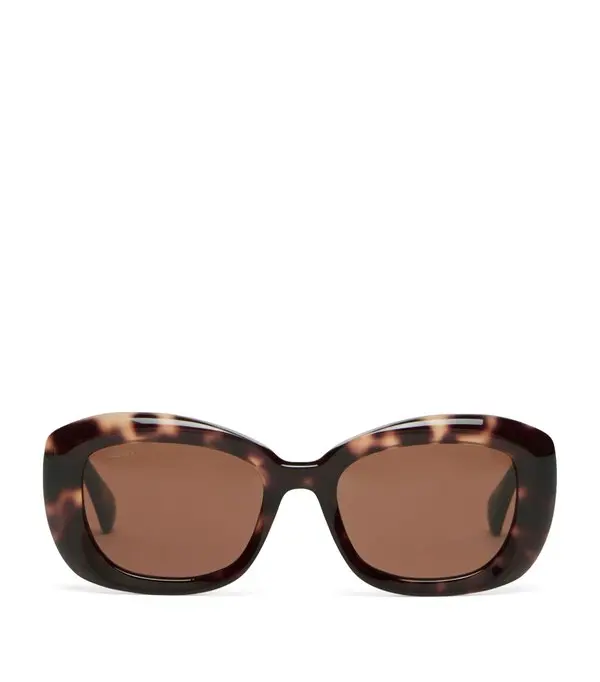 Max Mara Oversized Oval Sunglasses - Brown