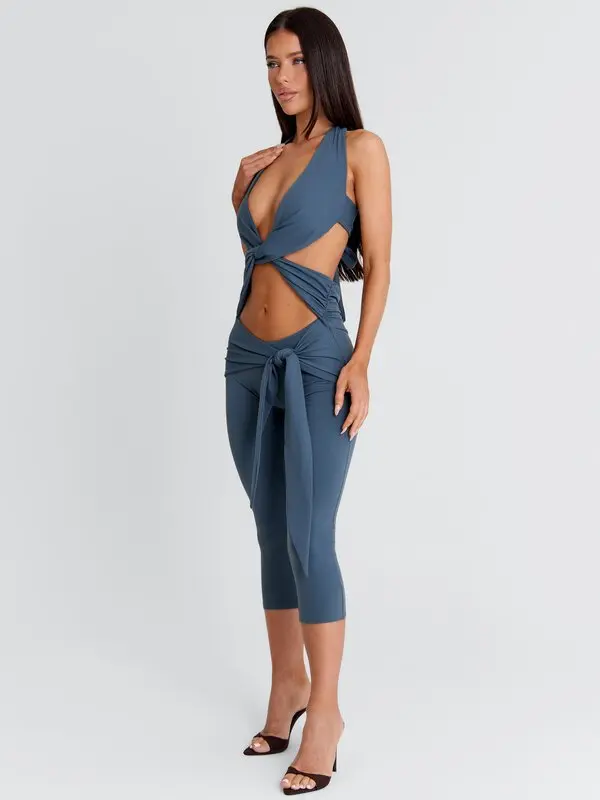 OUTCAST Eugenia Capri Jumpsuit - Gray